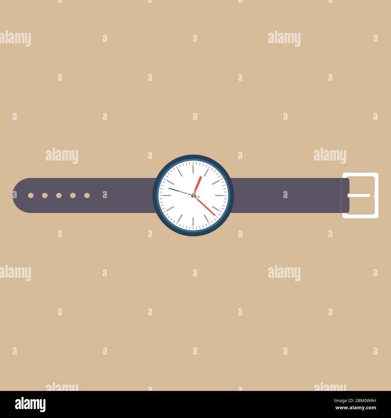 Time watch vector illustration, flat design Stock Vector Image & Art ...