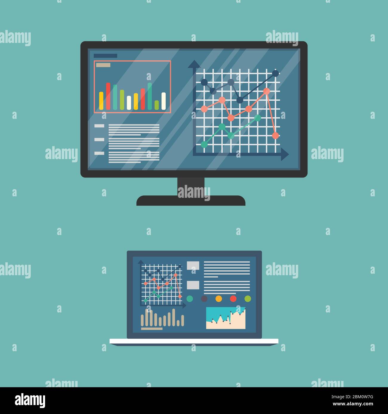 Computer graphics on screen Stock Vector Images - Alamy
