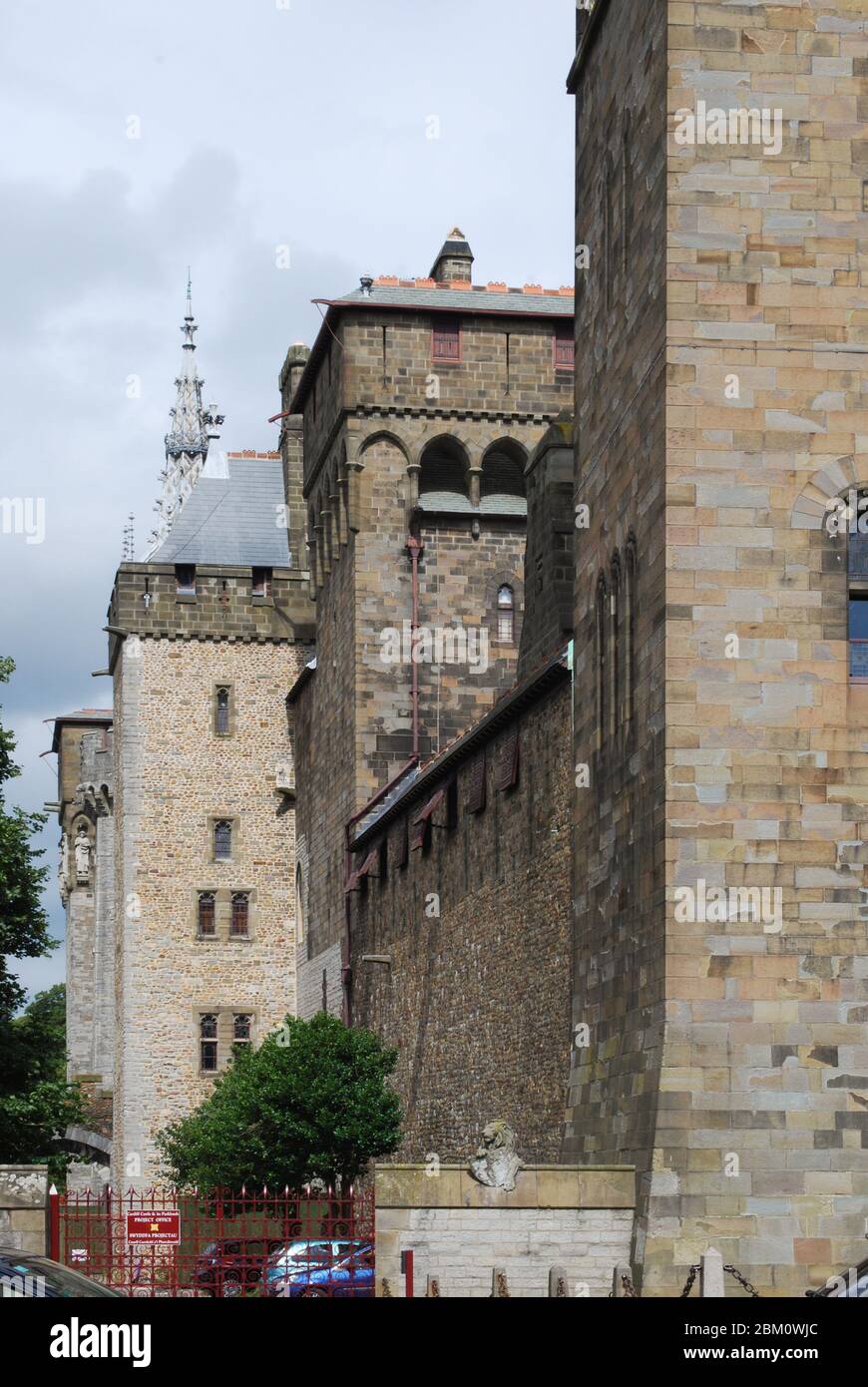 Gothic Revival Fortress Cardiff Castle, Castle Street, Cardiff, Wales ...