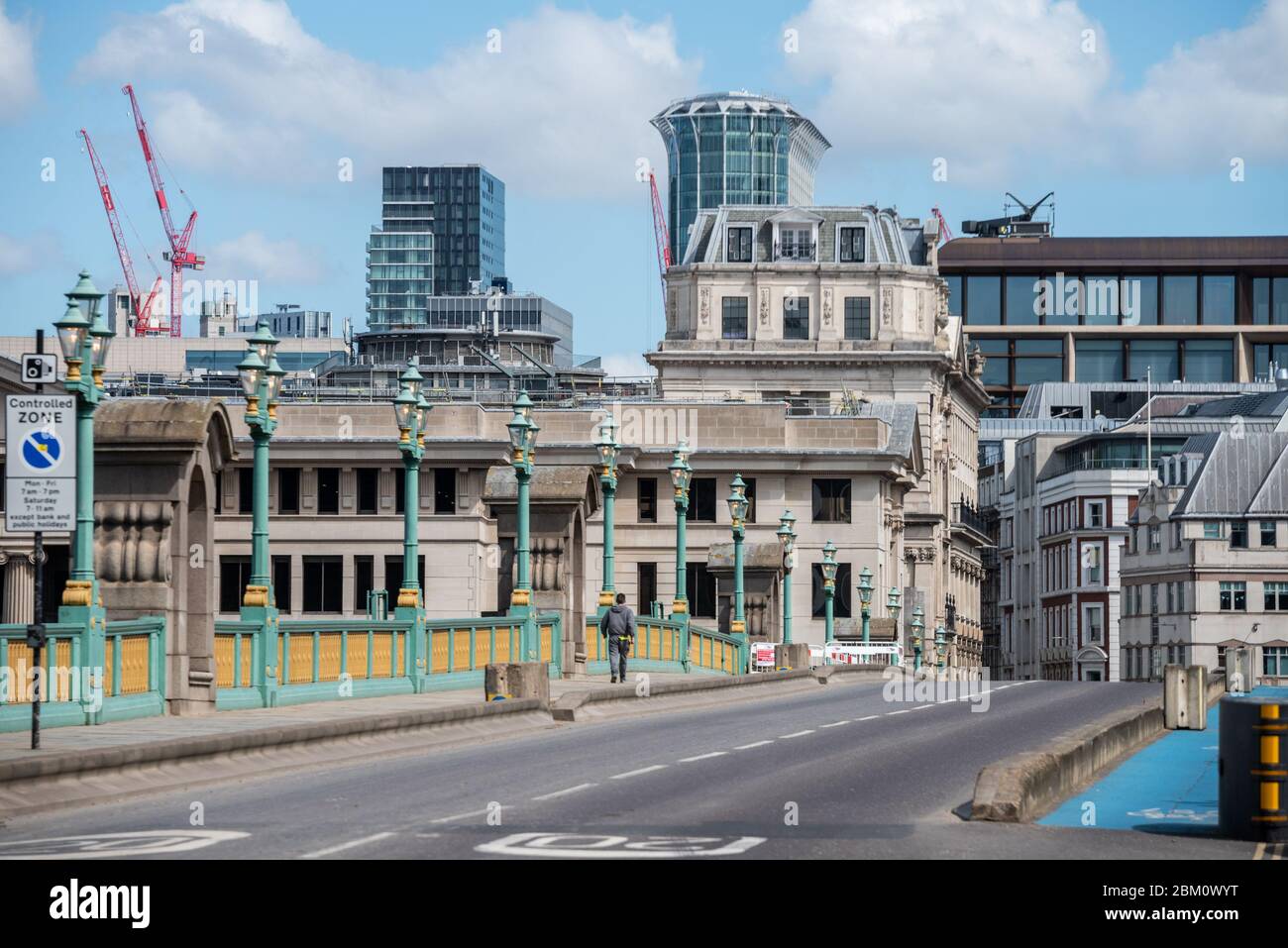 London UK, 5th May 2020: Southwark Bridge in London, during the ...