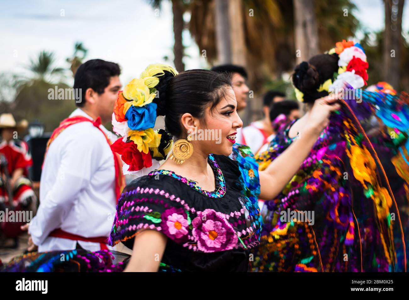 Folkloric dance on a beach in Loreto, Mexico, 2020 Stock Photo - Alamy