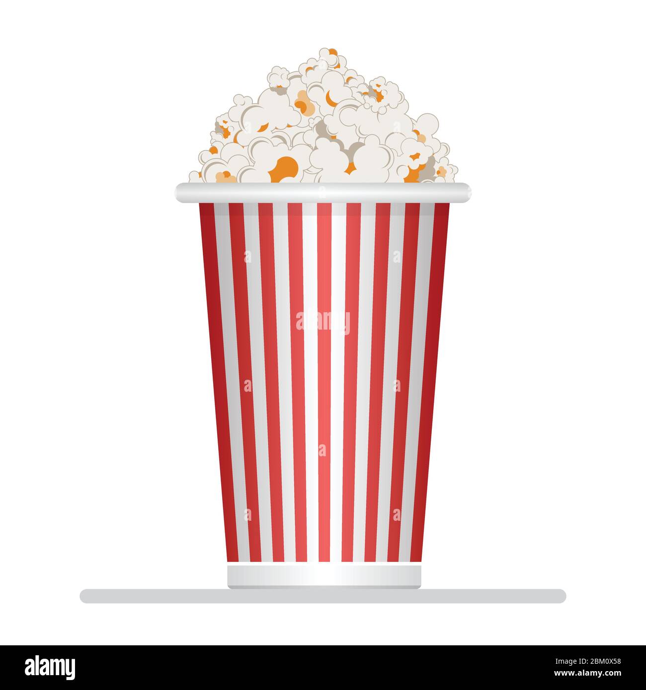 Popcorn bucket vector illustration isolated on white background Stock ...