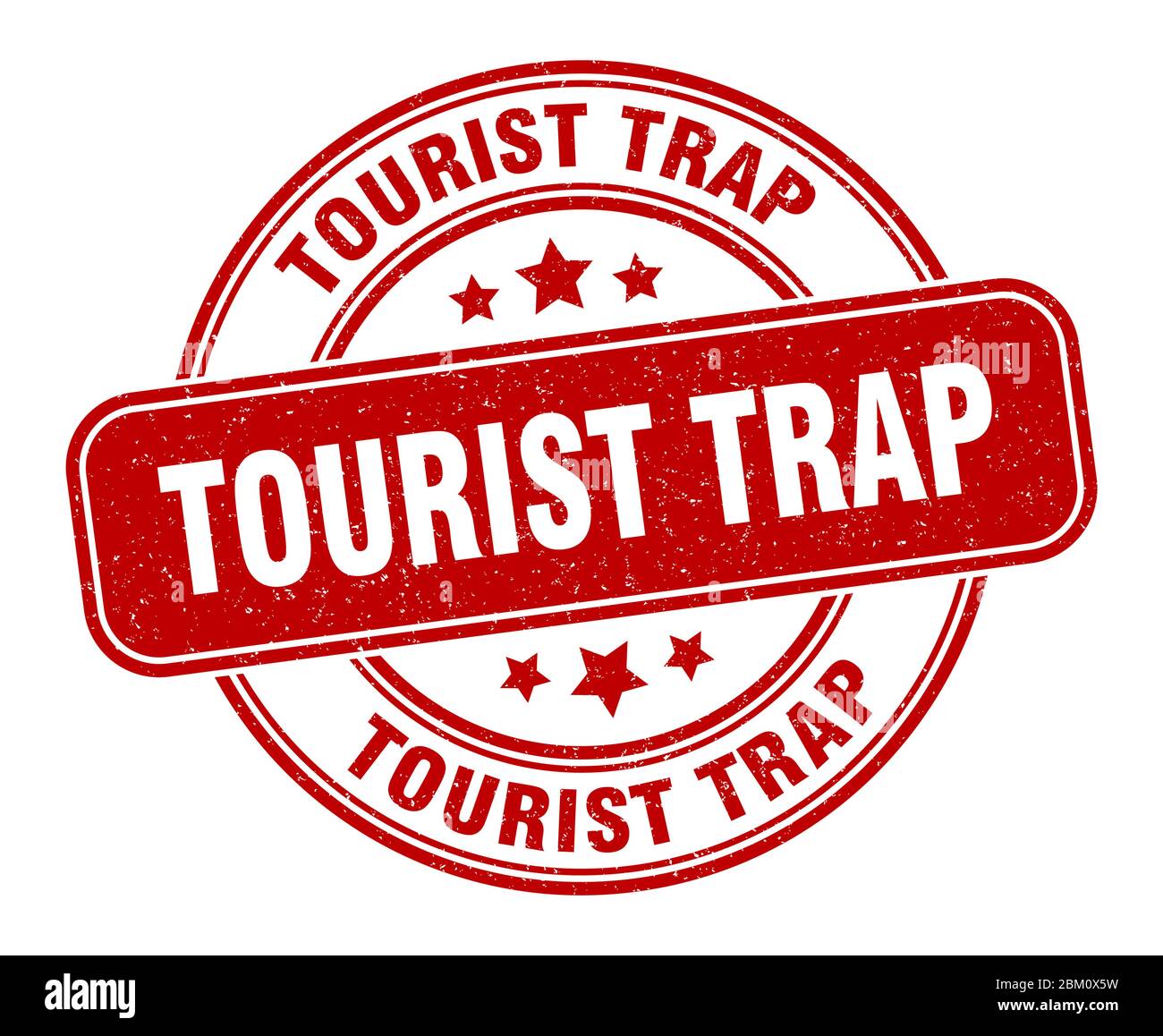 tourist trap stamp. tourist trap label. round grunge sign Stock Vector ...