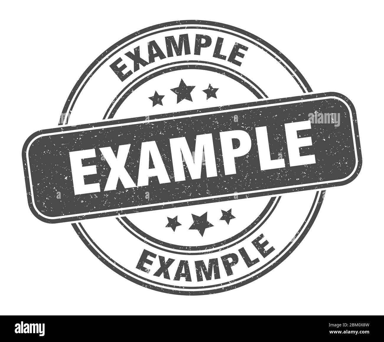example stamp. example label. round grunge sign Stock Vector Image ...