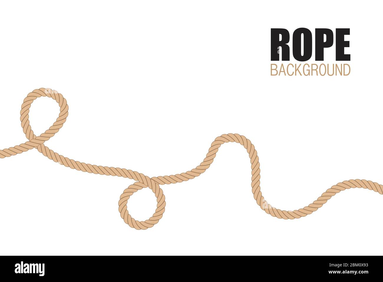 Rope with loop background vector illustration Stock Vector Image & Art ...