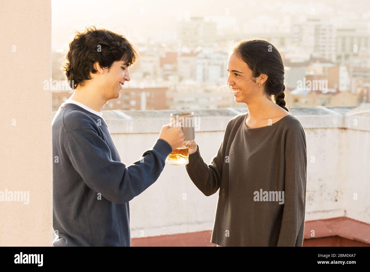 Brother sister talking on hi-res stock photography and images - Alamy