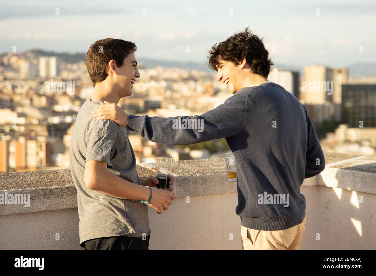 Two men interacting hi-res stock photography and images - Alamy