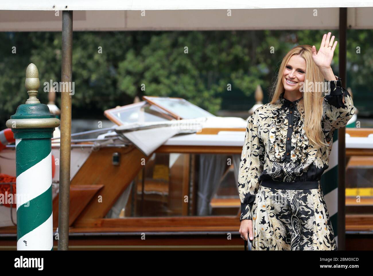 Venice, Italy. 05 September, 2016. Michelle Hunziker leave from the ...