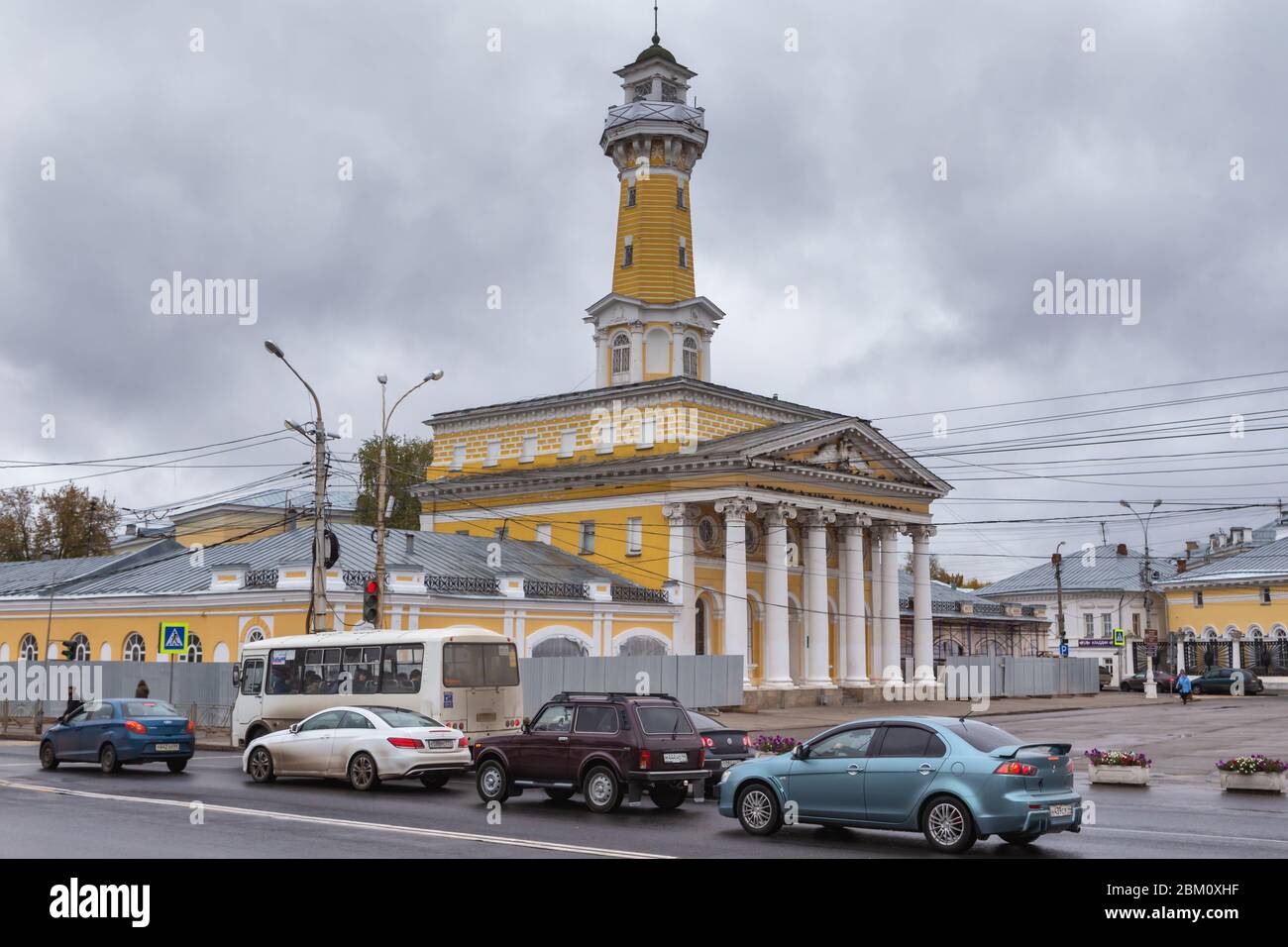 Fire station, early 19th century, Kostroma, Kostroma region, Russia ...