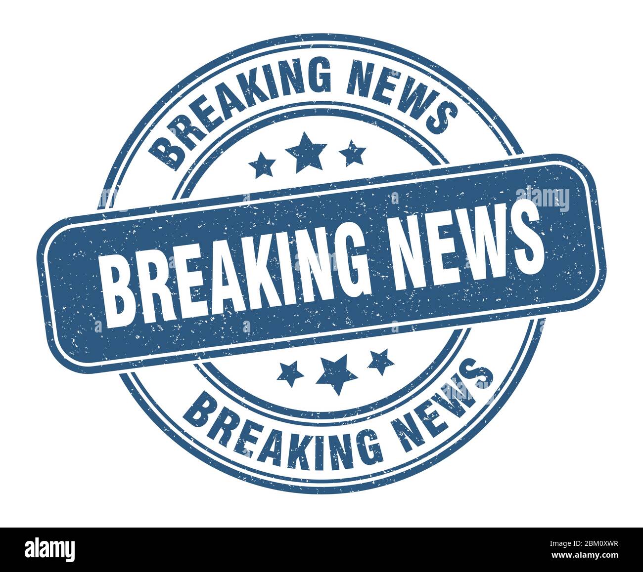 breaking news stamp. breaking news label. round grunge sign Stock ...