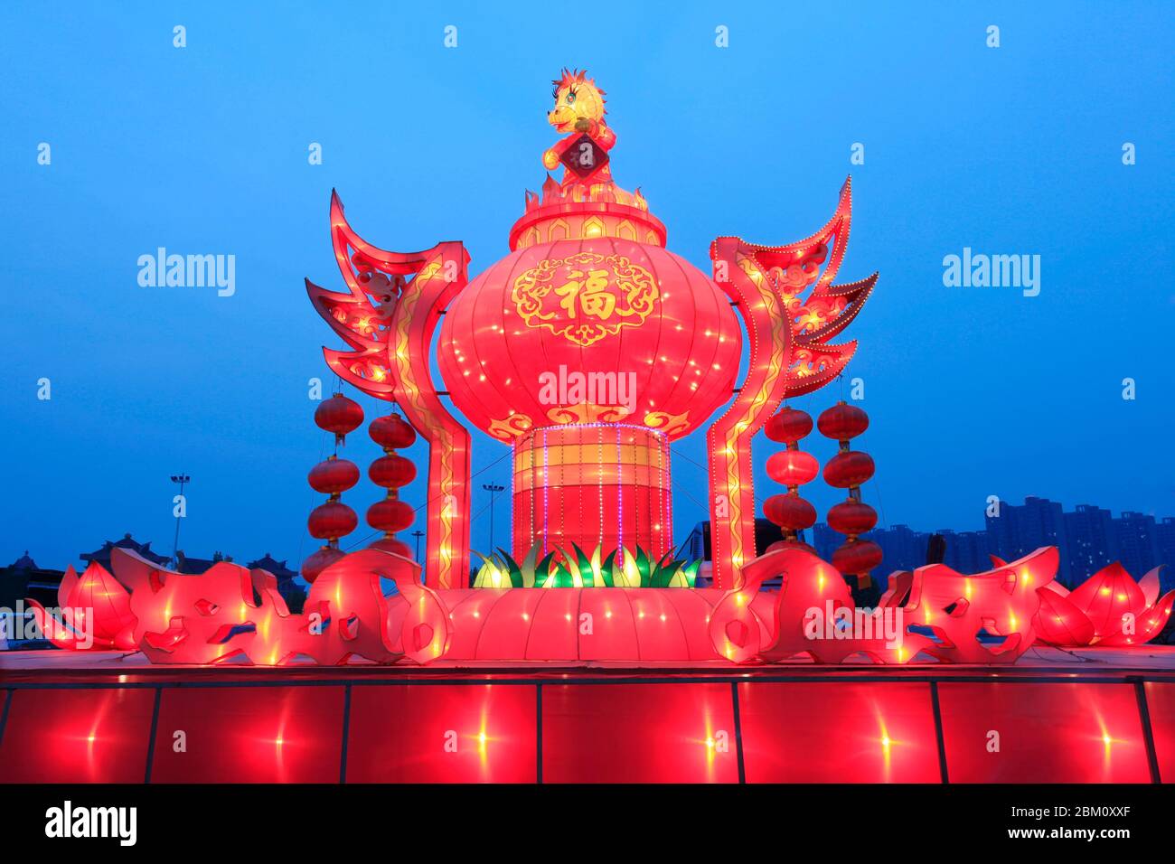 The Chinese New Year lanterns, is The symbol of auspicious Stock Photo ...