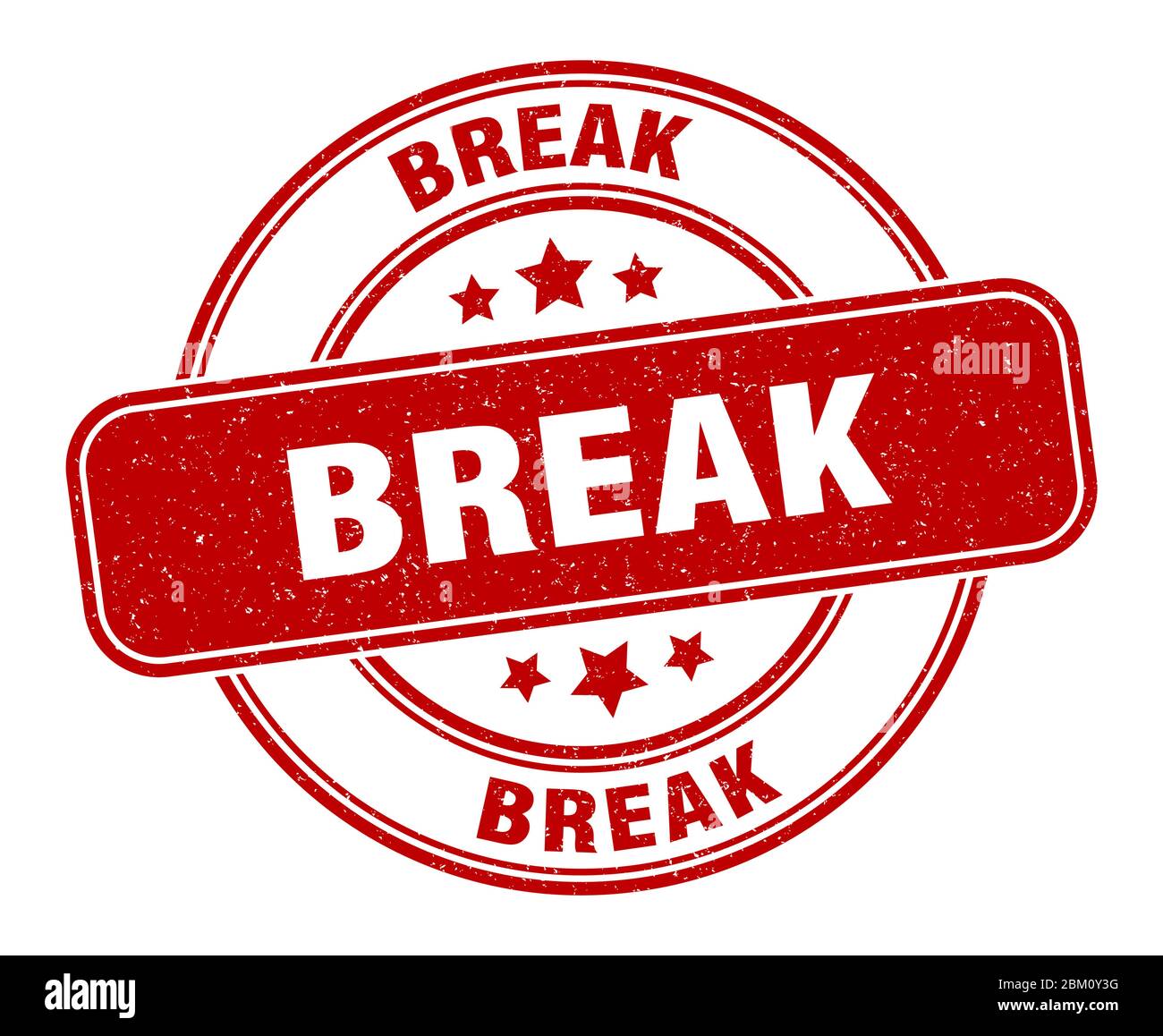 break stamp. break label. round grunge sign Stock Vector Image & Art ...