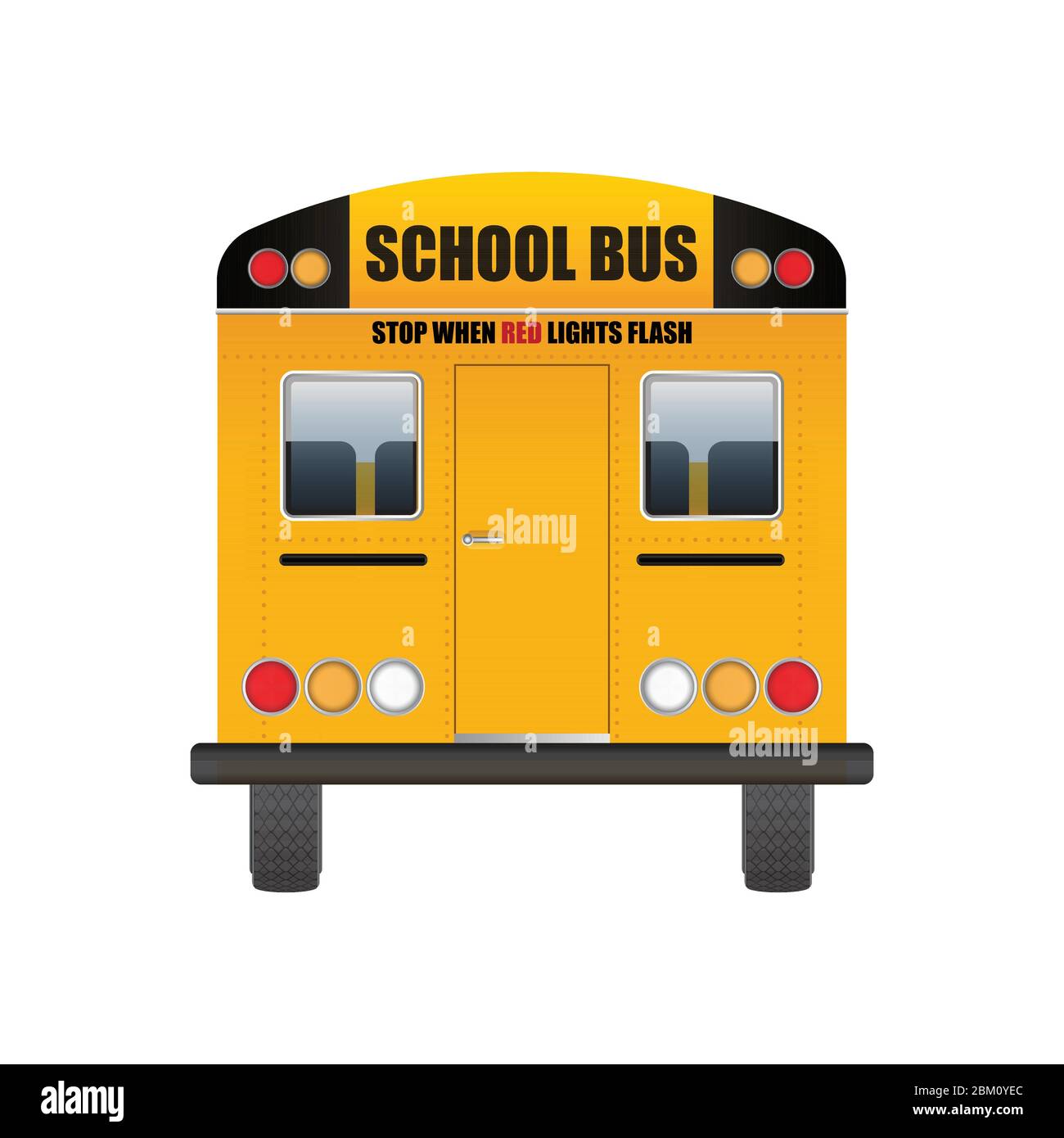 School bus vector illustration isolated on white background Stock ...