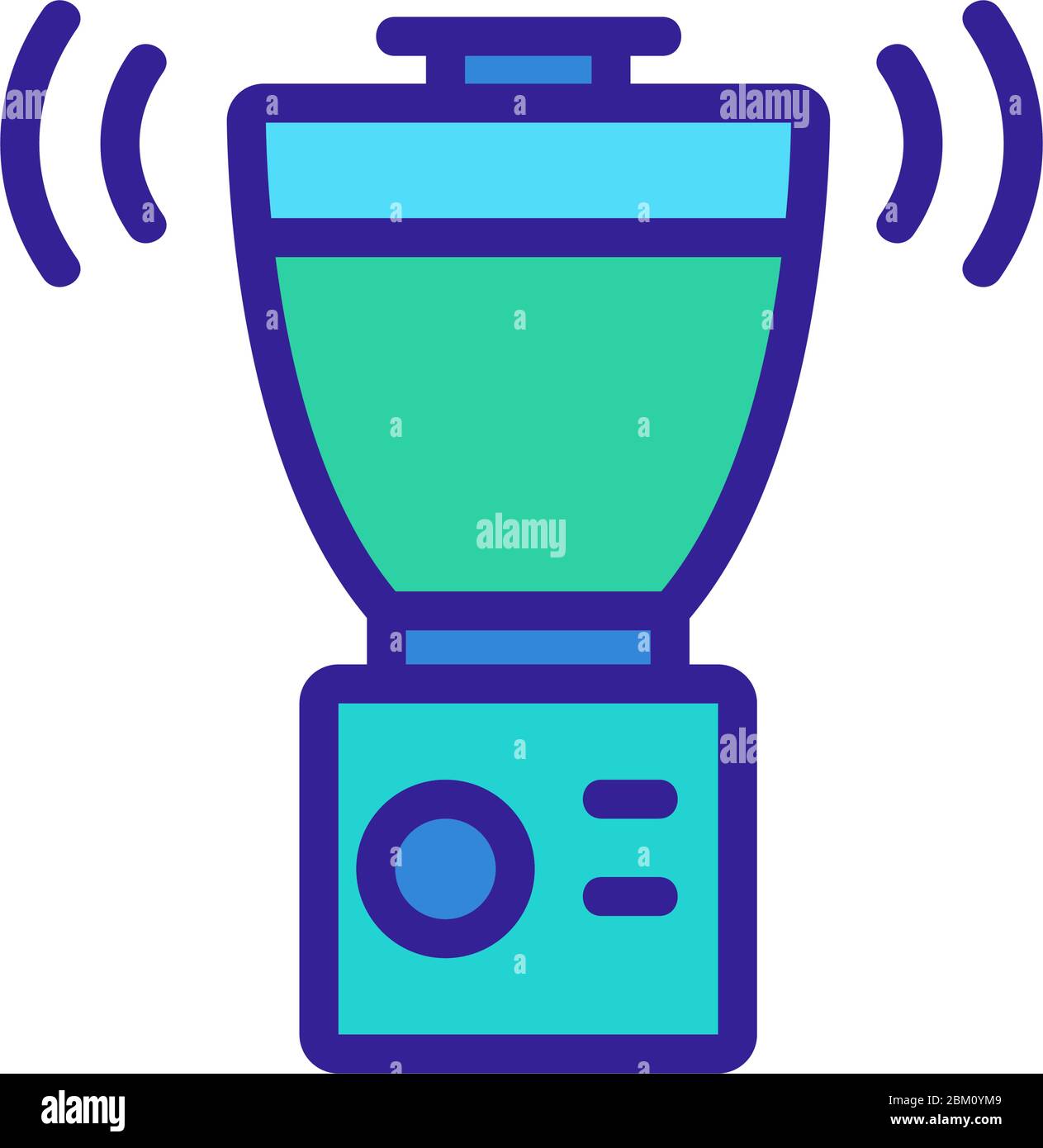 working planetary blender icon vector outline illustration Stock Vector ...