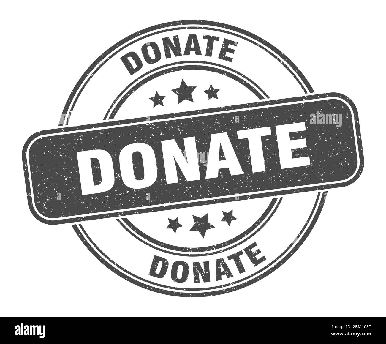 donate stamp. donate label. round grunge sign Stock Vector Image & Art ...