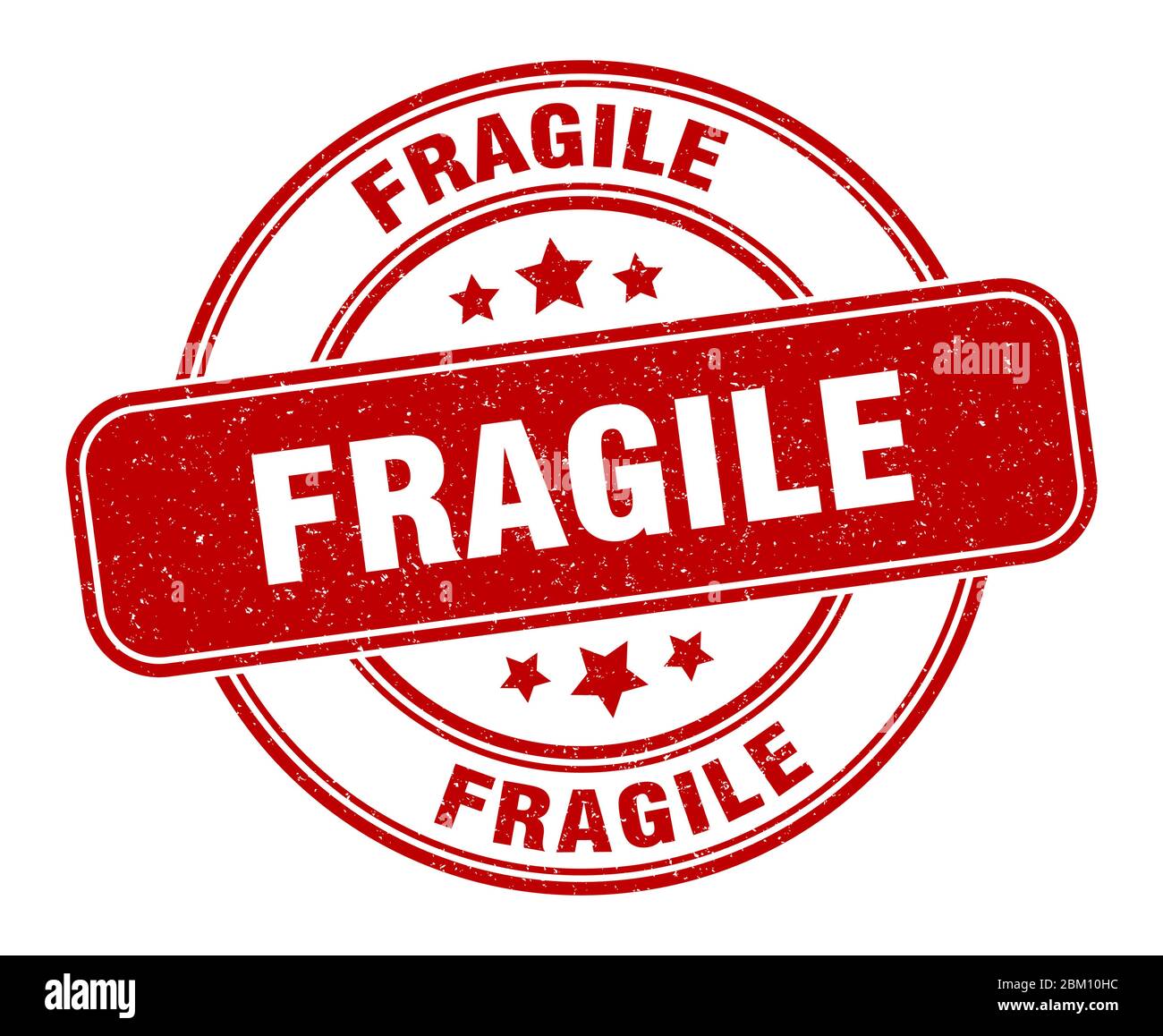 fragile stamp. fragile label. round grunge sign Stock Vector Image ...