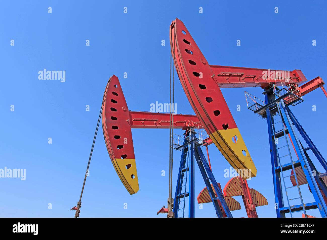 Beam pumping unit, also called a crank balanced beam pumping unit, the ...