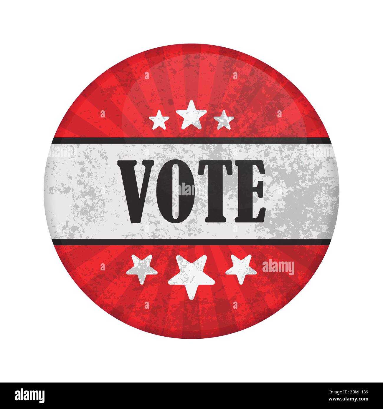 Vote button pin vector illustration isolated on white background Stock ...