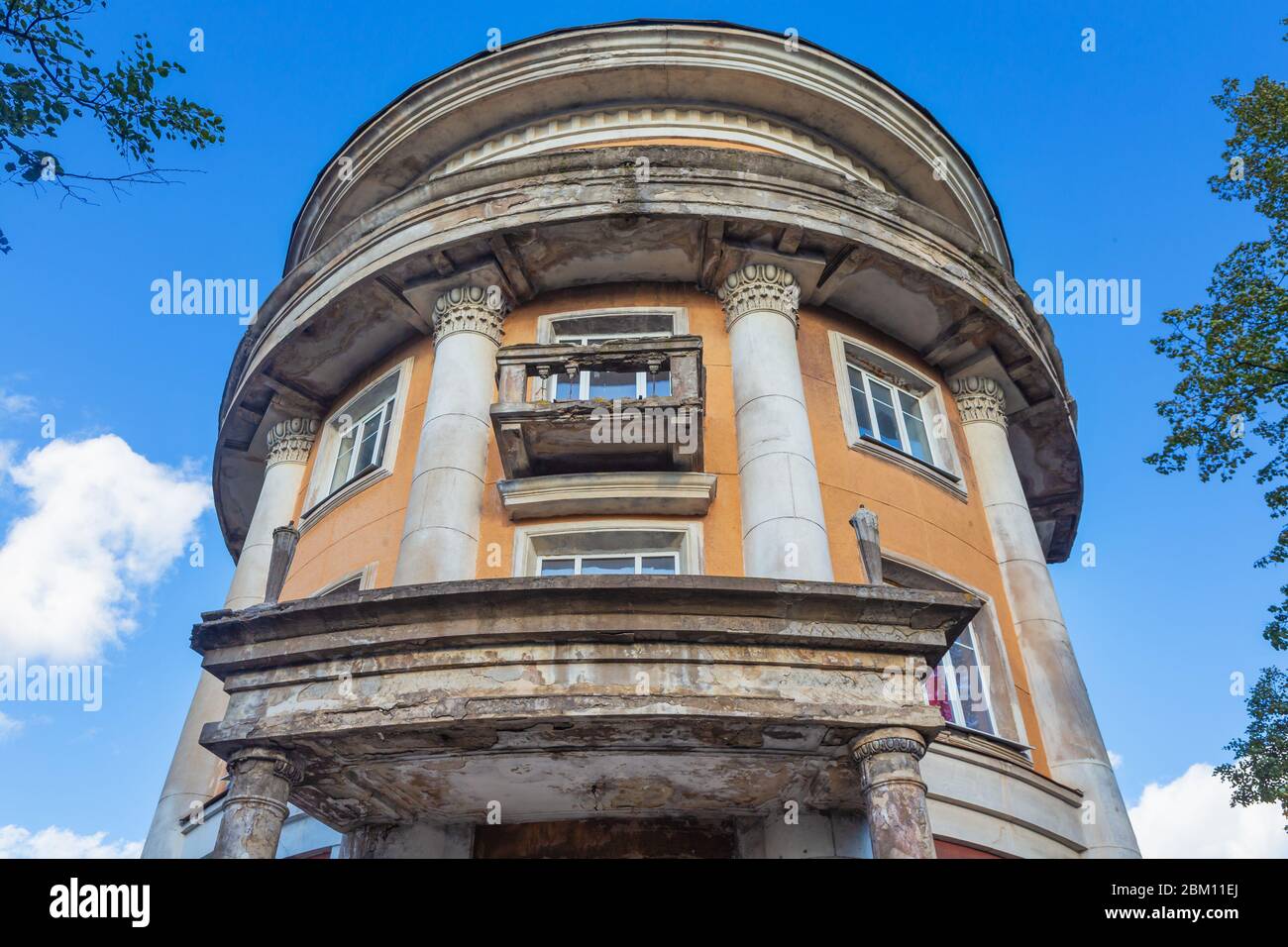 Vintage building in old town, 1930s, Tver, Tver region, Russia Stock ...