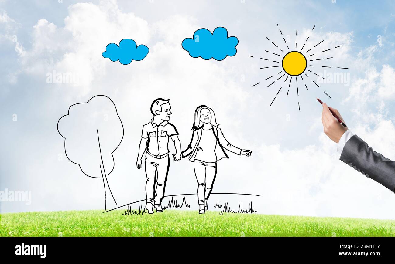 We are happy together Stock Photo - Alamy
