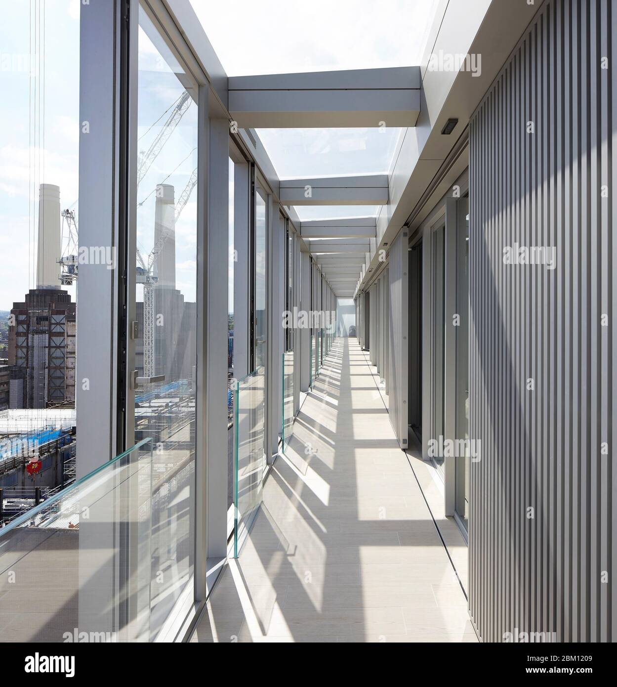 Interior of covered walkway. Circus West Village - Battersea Power ...