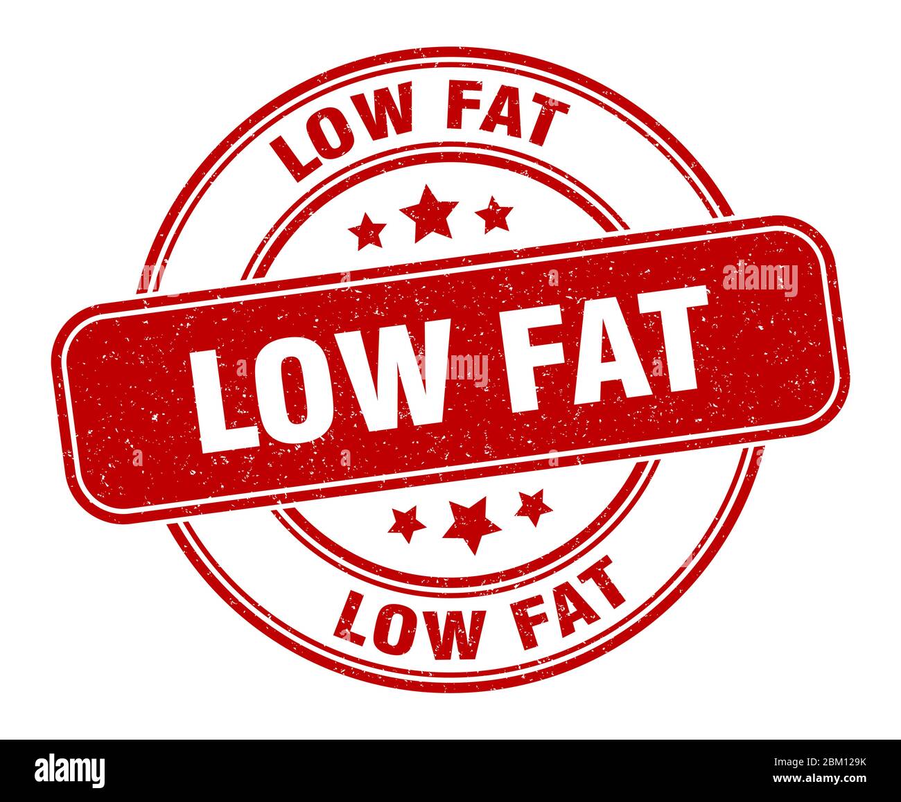 low fat stamp. low fat label. round grunge sign Stock Vector Image ...