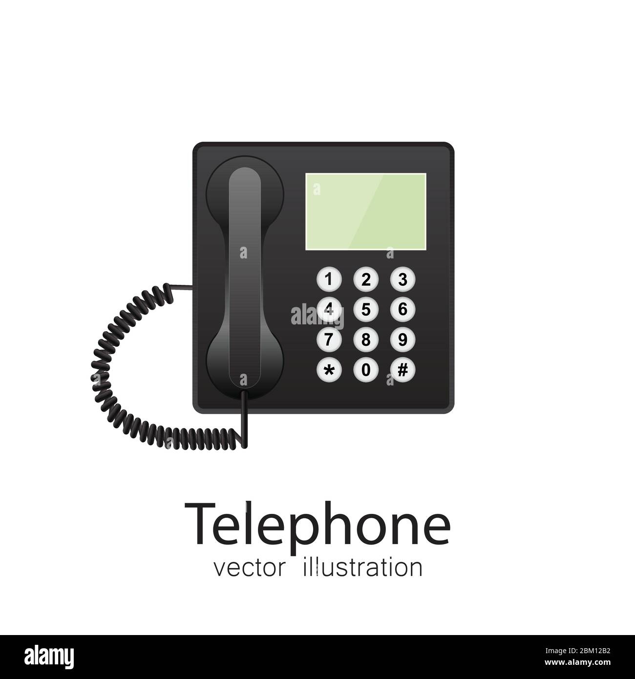 Telephone vector illustration isolated on white background Stock Vector ...