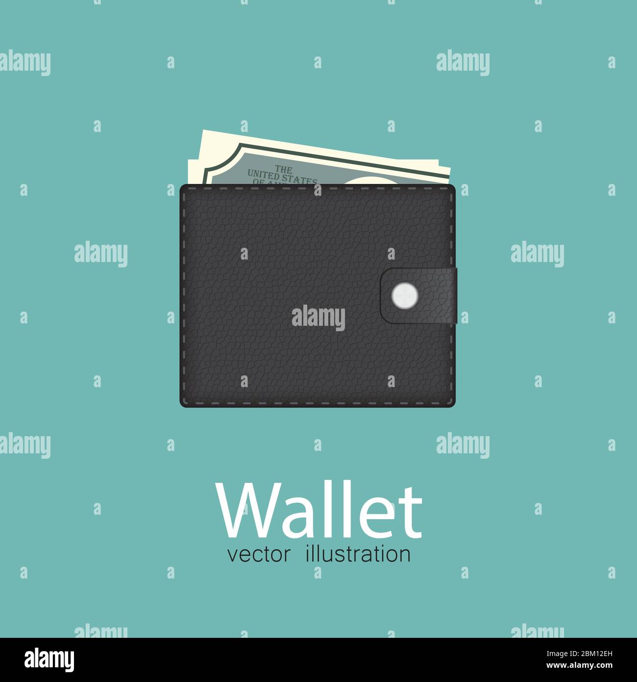 Blue purse illustration vector hi-res stock photography and images - Alamy