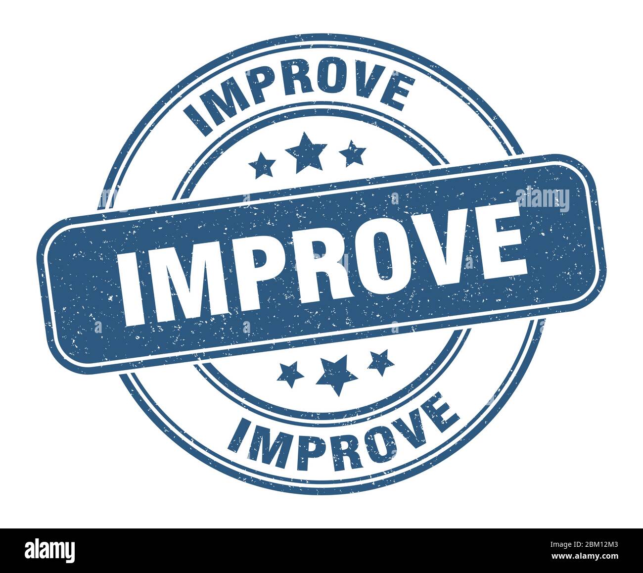 improve stamp. improve label. round grunge sign Stock Vector Image ...