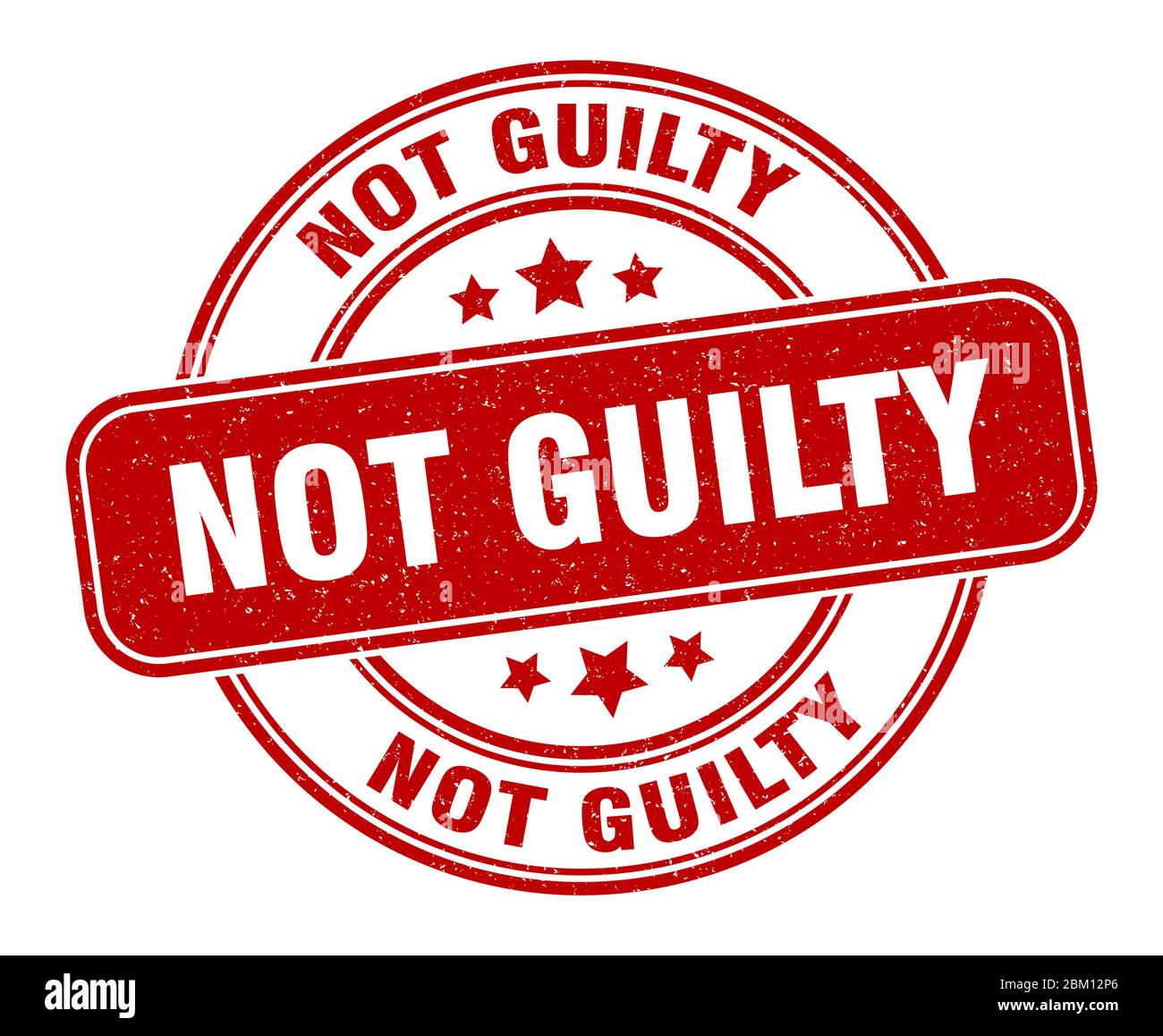 not guilty stamp. not guilty label. round grunge sign Stock Vector ...