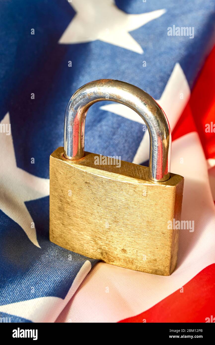 Brass lock on hi-res stock photography and images - Alamy