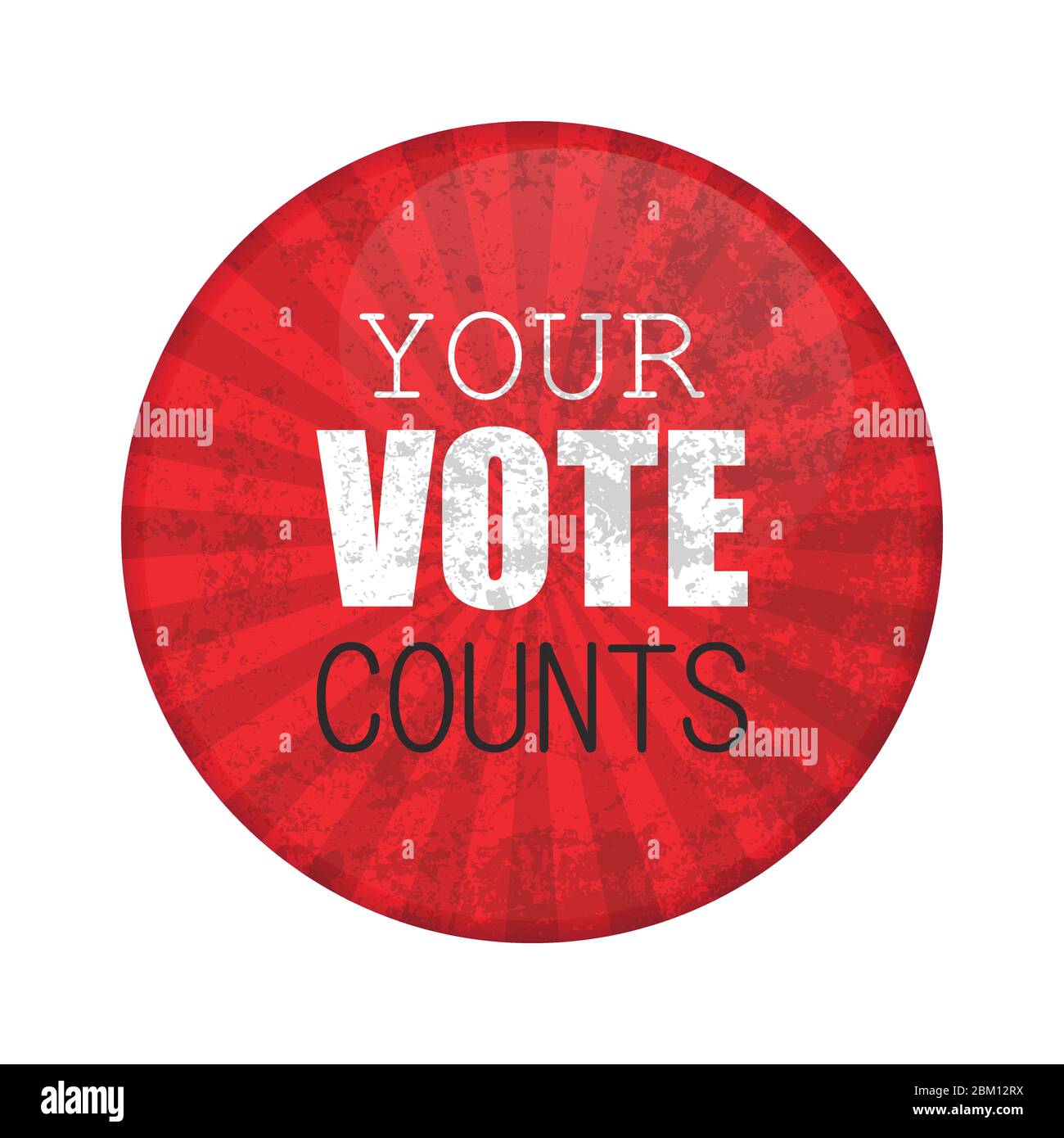 Vote button pin vector illustration isolated on white background Stock ...