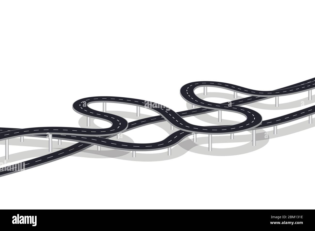 Winding roadway Stock Vector Images - Alamy