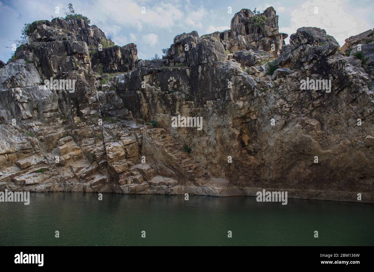 Marble Rocks (Bhedaghat), Jabalpur, Madhya Pradesh/India Stock Photo ...