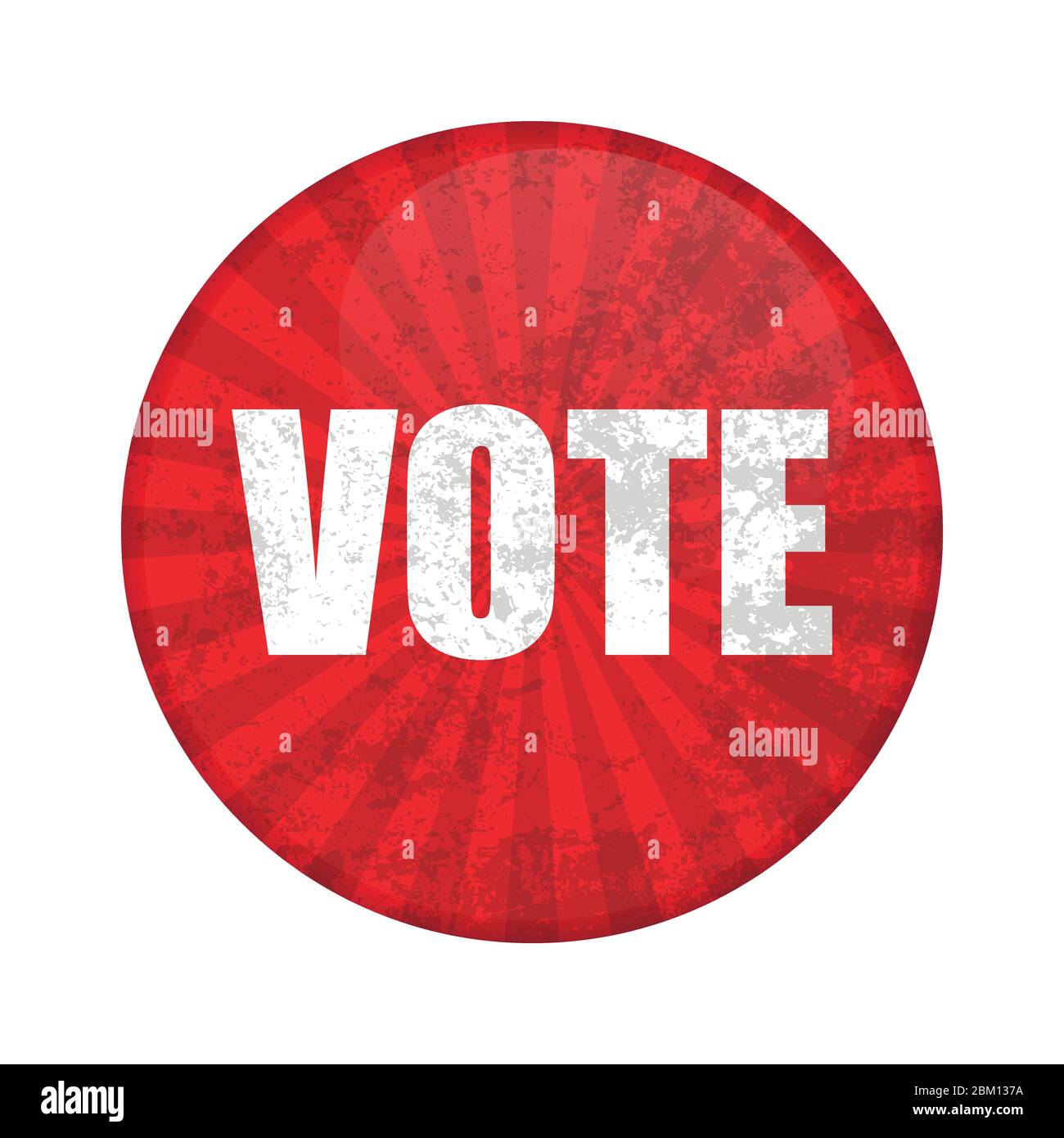 Vote button pin vector illustration isolated on white background Stock ...