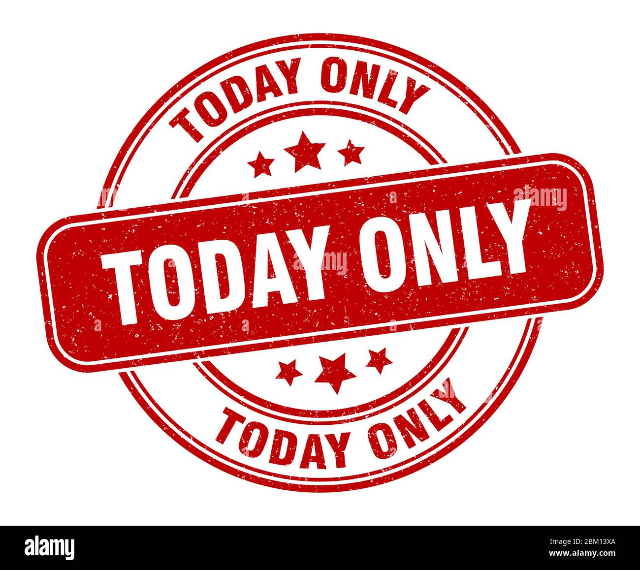 today only stamp. today only label. round grunge sign Stock Vector ...