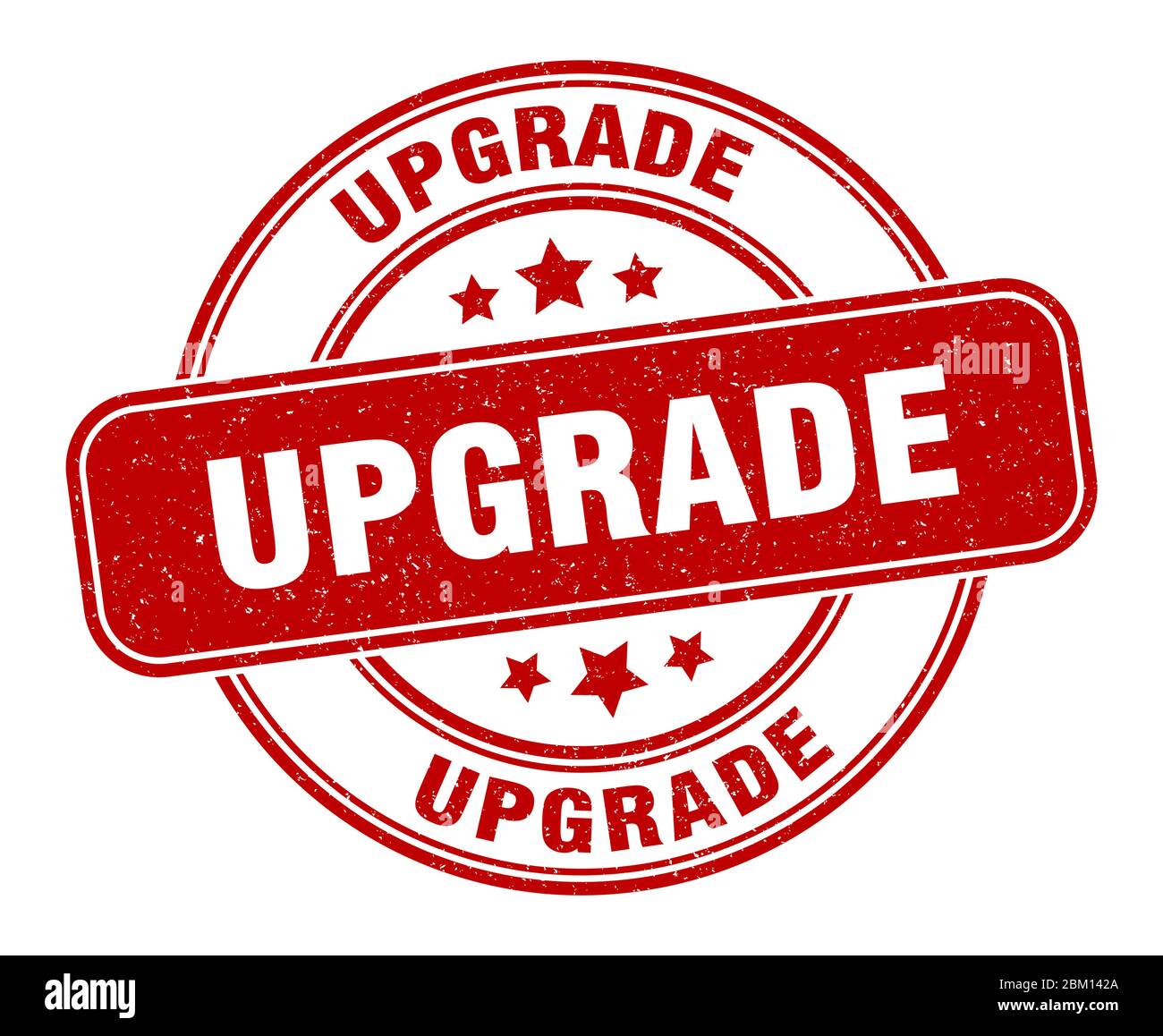 upgrade stamp. upgrade label. round grunge sign Stock Vector Image ...