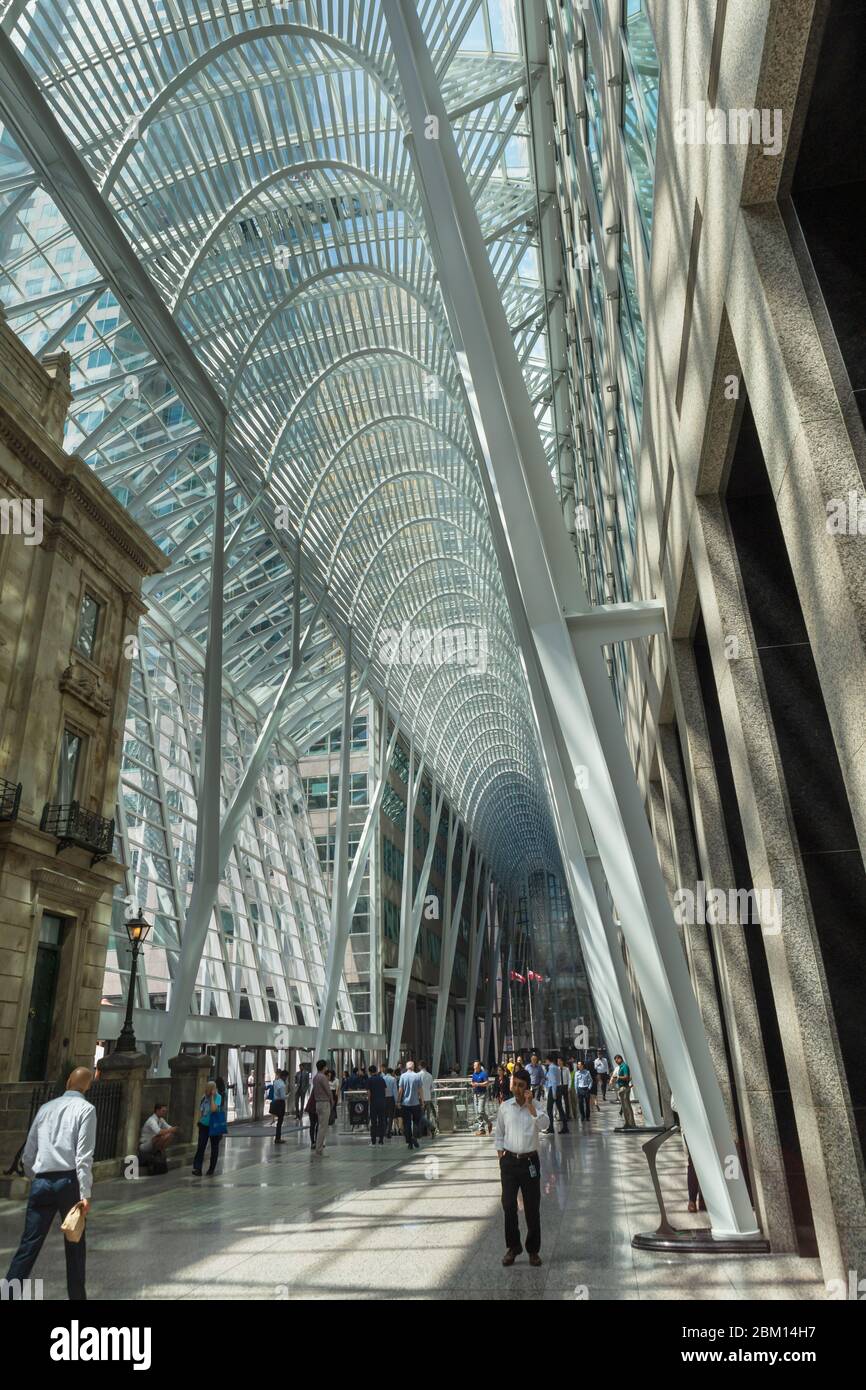 Brookfield place, Allen Lambert Galleria, 1992, Santiago Calatrava ...