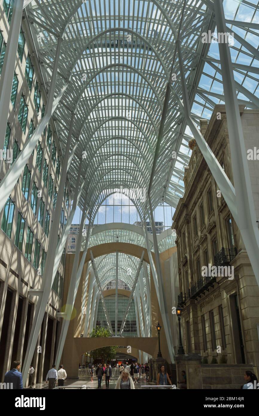 Brookfield place, Allen Lambert Galleria, 1992, Santiago Calatrava ...