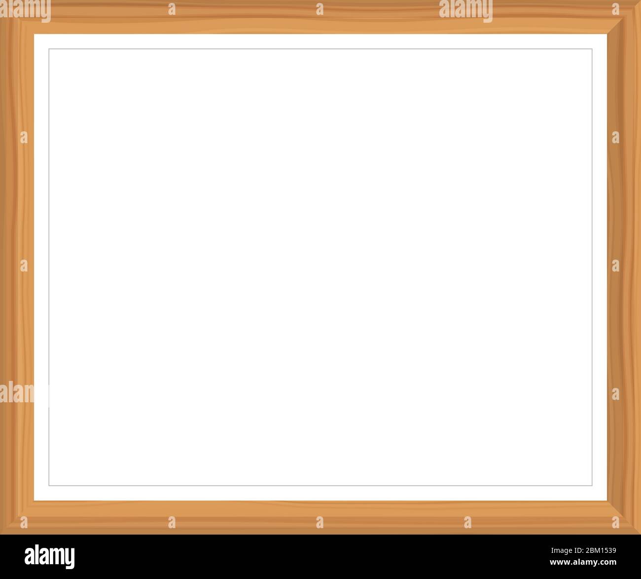 Wooden picture frame vector illustration Stock Vector Image & Art - Alamy