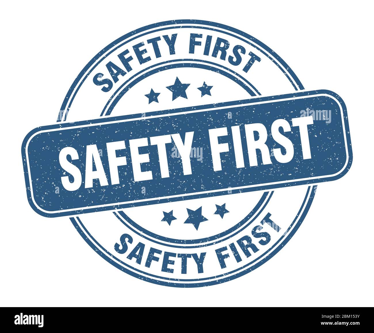safety first stamp. safety first label. round grunge sign Stock Vector ...