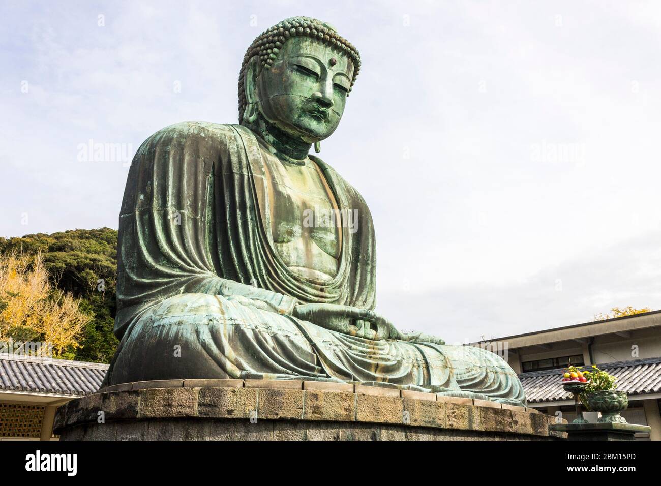 Kamakura, Japan. Views of the Great Buddha (Daibutsu), large bronze ...