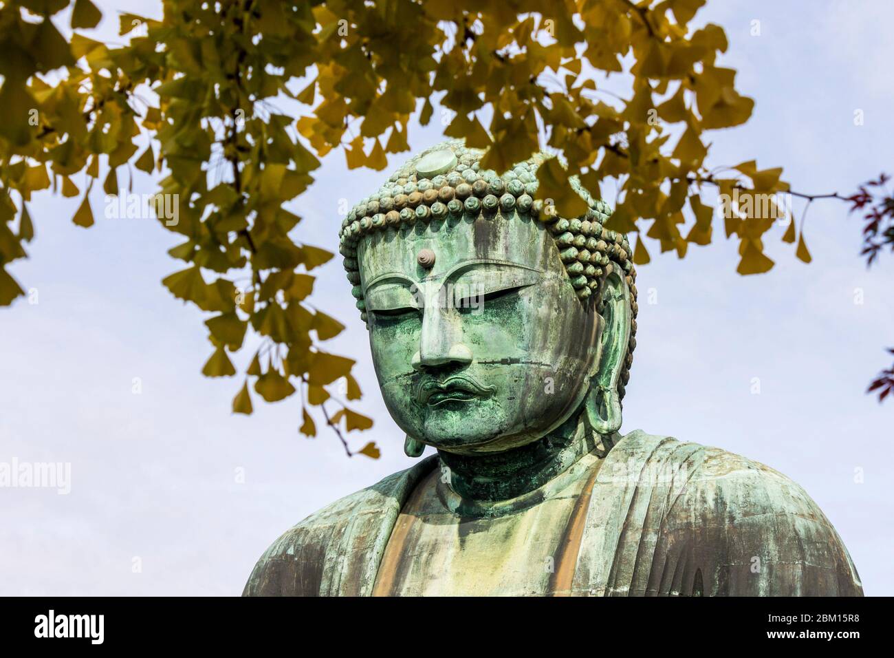 Kamakura, Japan. Views of the Great Buddha (Daibutsu), large bronze ...