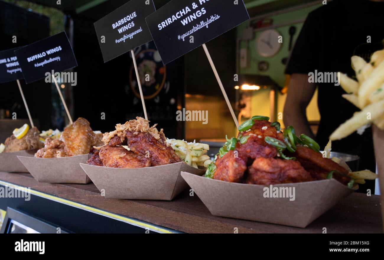 fast food festival. Outdoor catering event, brunch or outside dinner ...