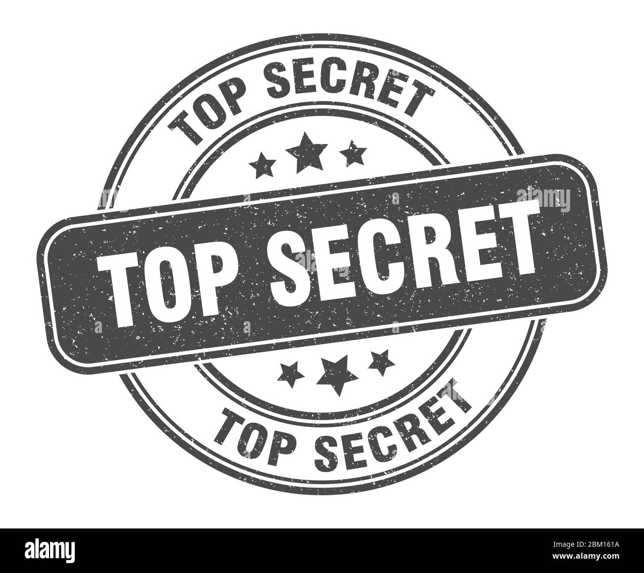 top secret stamp. top secret label. round grunge sign Stock Vector ...