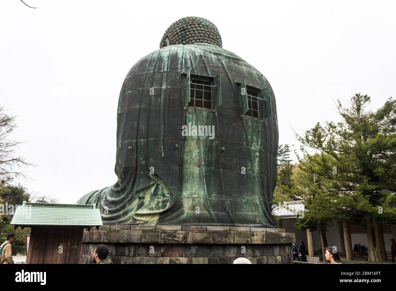 Kamakura, Japan. Views of the Great Buddha (Daibutsu), large bronze ...