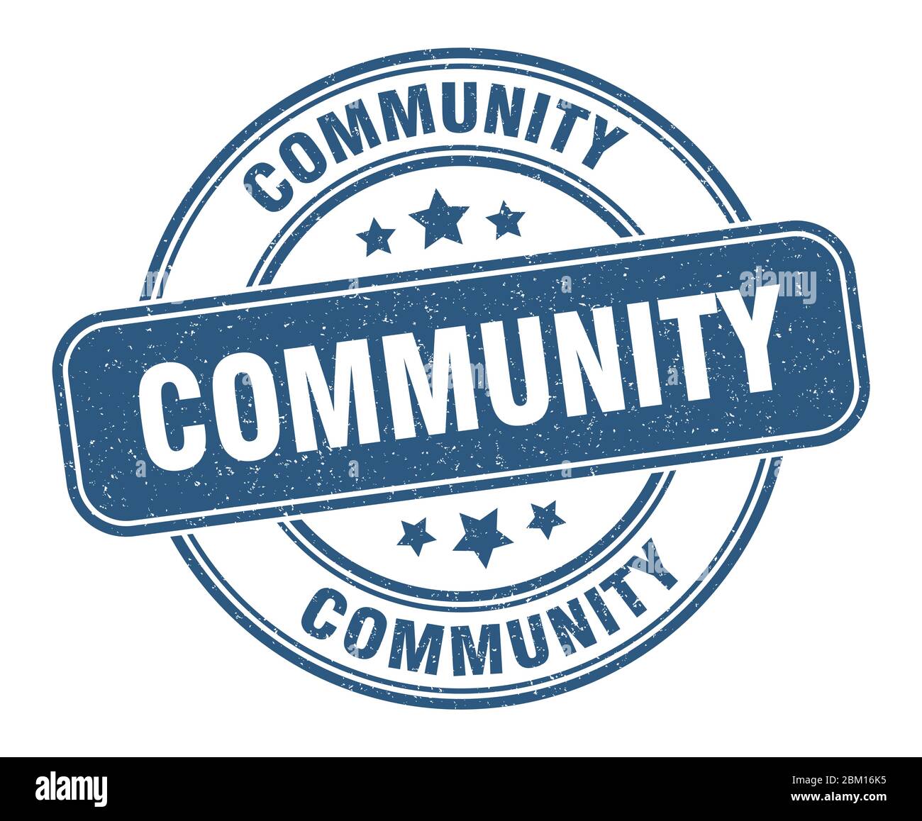 community stamp. community label. round grunge sign Stock Vector Image ...
