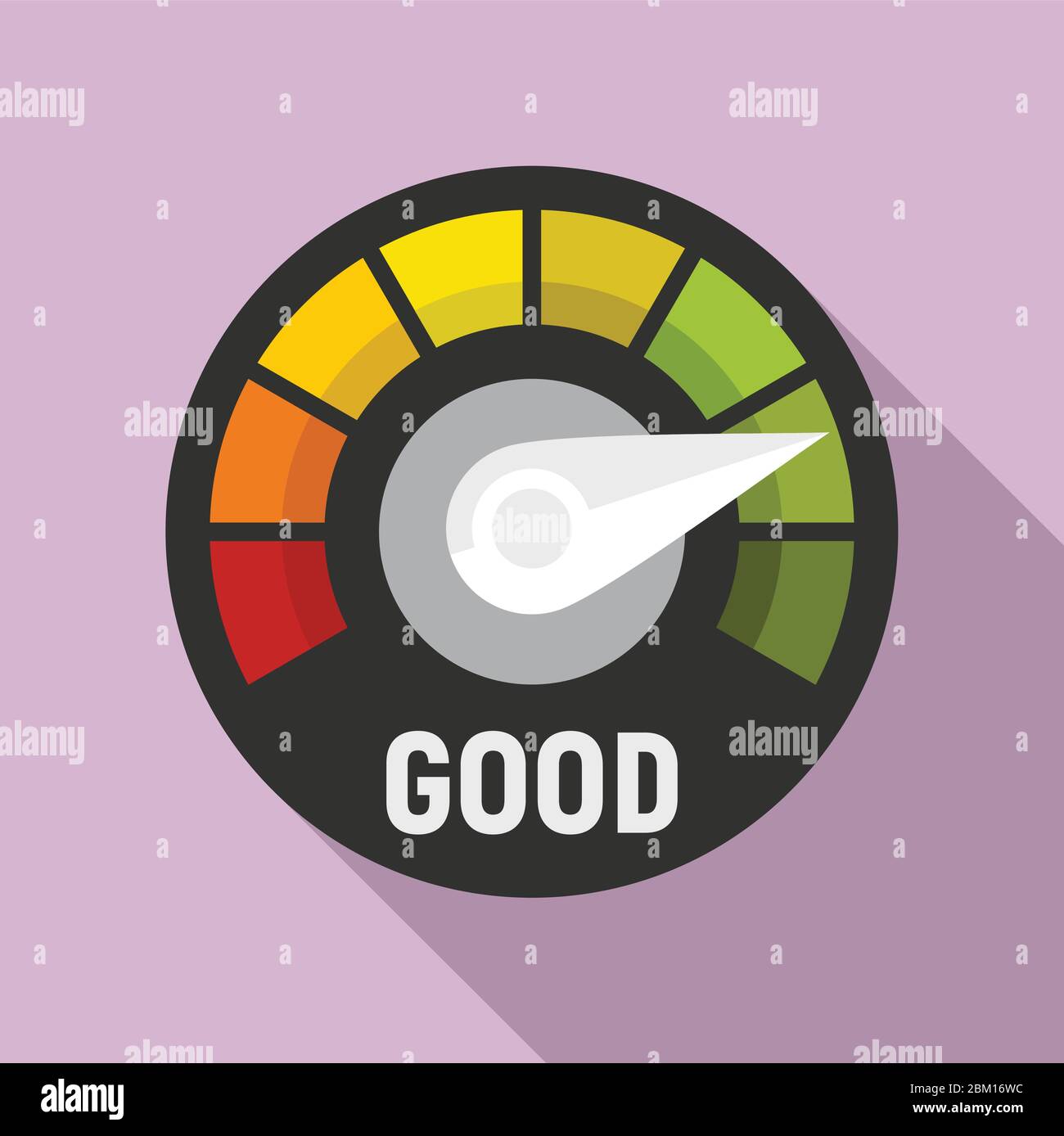Credit score icon. Flat illustration of credit score vector icon for ...