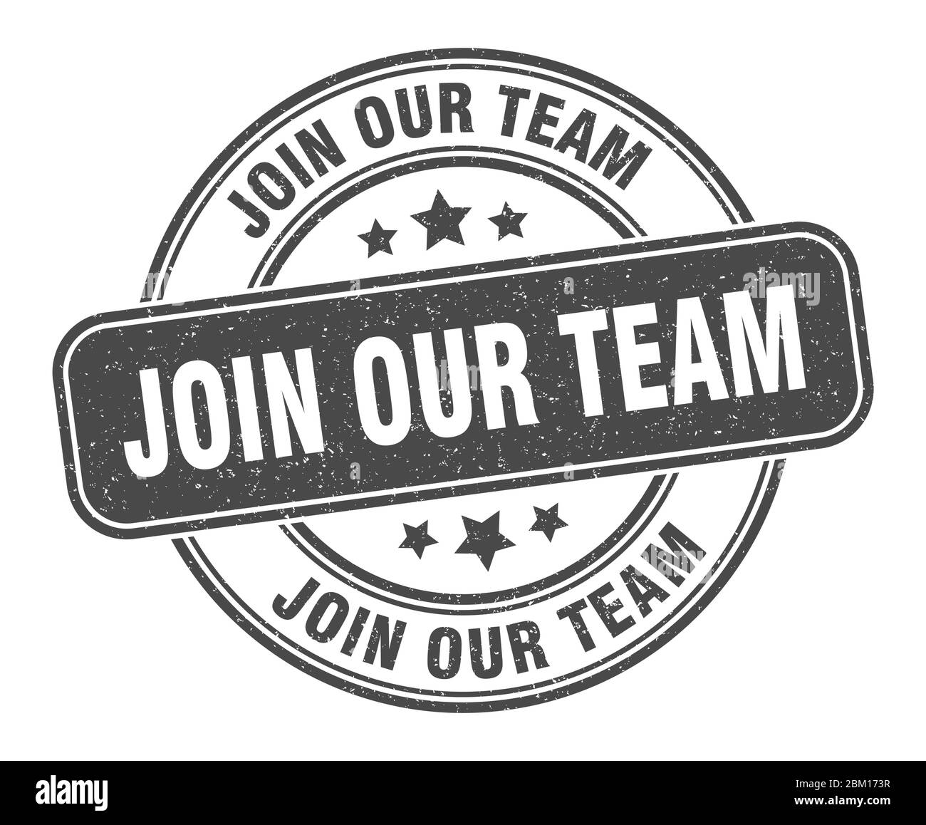 join our team stamp. join our team label. round grunge sign Stock ...