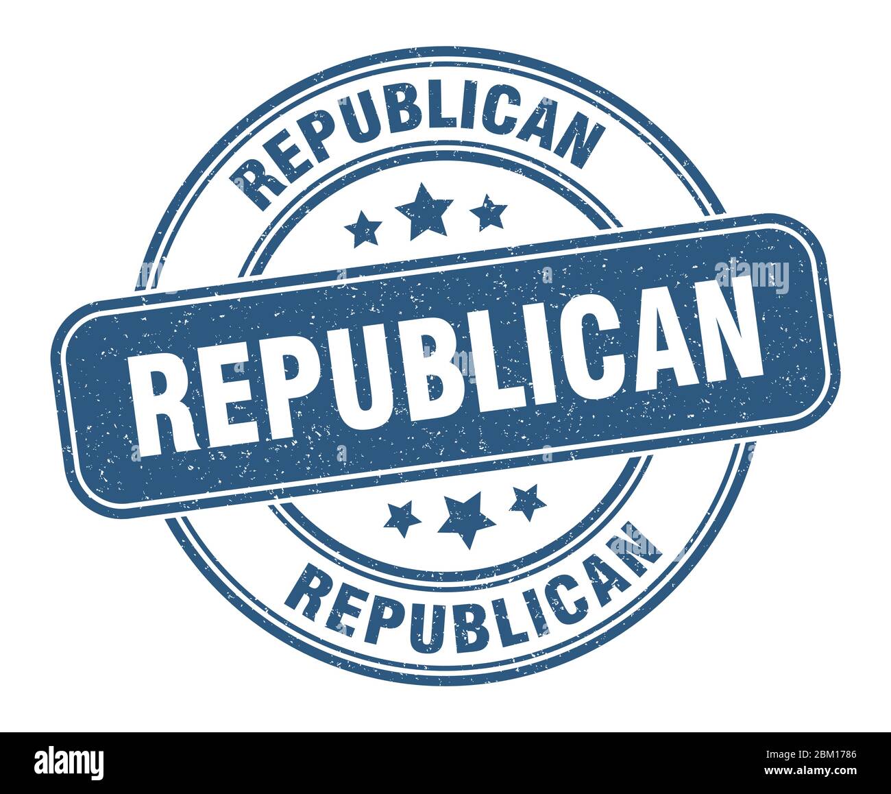 republican stamp. republican label. round grunge sign Stock Vector ...
